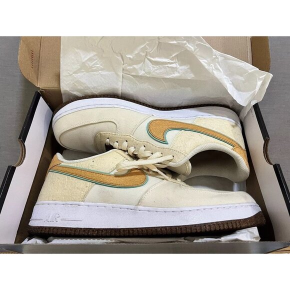 Nike | Shoes | Nike Air Force 7 Prm Popcorn Coconut Milk Metallic Gold ...